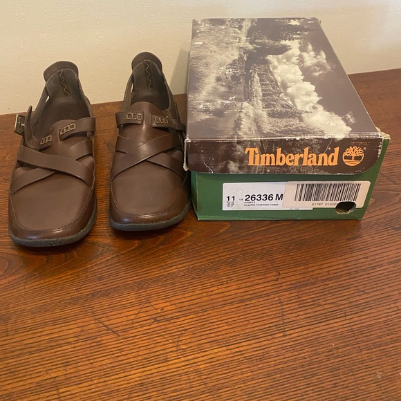 Timberland | Shoes | Timberland Brown Leather Driving Fisherman Sandals ...